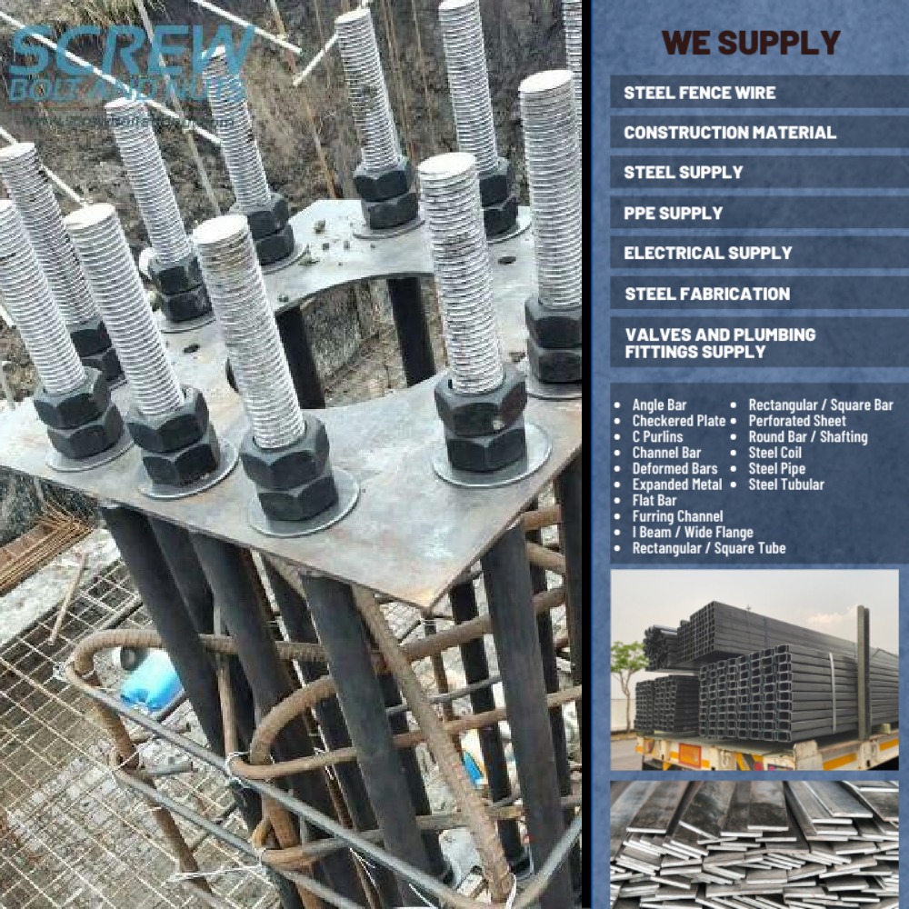 Nuts and Washer with Base Plate / Anchor Bolts / U Bolt / Base Plate ...