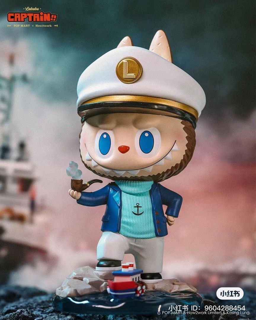 (Get small POPMART figures for free!) POPMART BIG FIGURINE LABUBU NAVY ...