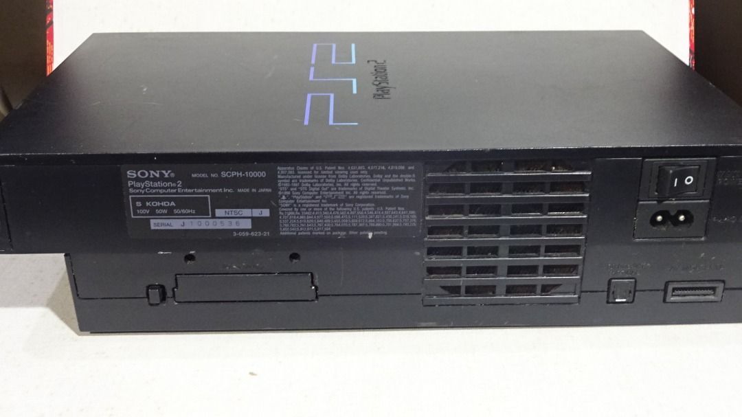 Ps2 PHAT Gaming Console Black Unit only scph-10000 japan 110v, Video ...