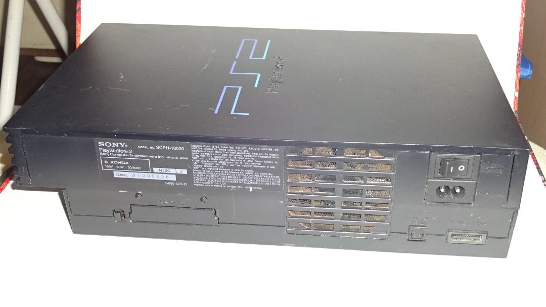 Ps2 PHAT Gaming Console Black Unit only scph-10000 japan 110v, Video ...