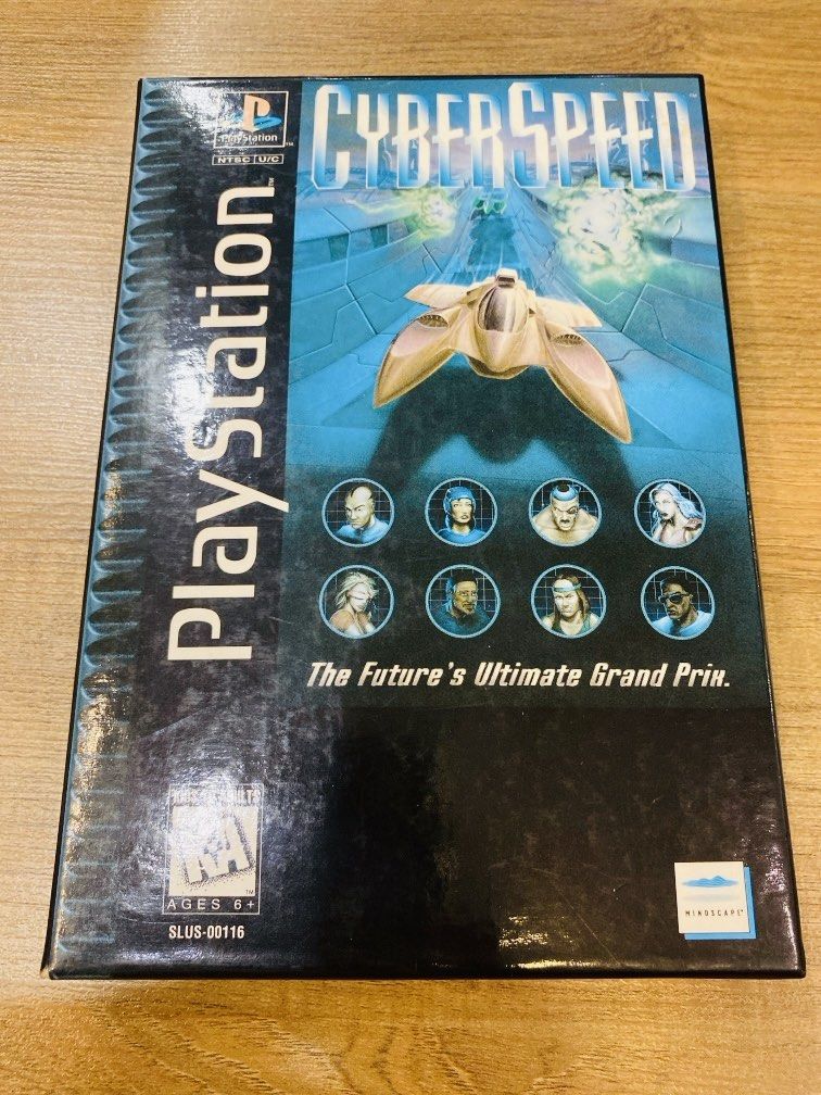Ps 1 cyber speed black label long box, Video Gaming, Video Games ...