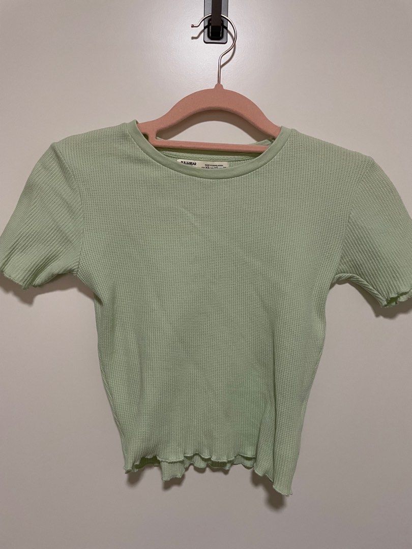 green pull and bear top