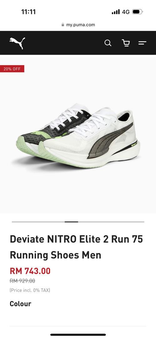 PUMA DEVIATE NITRO ELITE 2, Men's Fashion, Activewear on Carousell