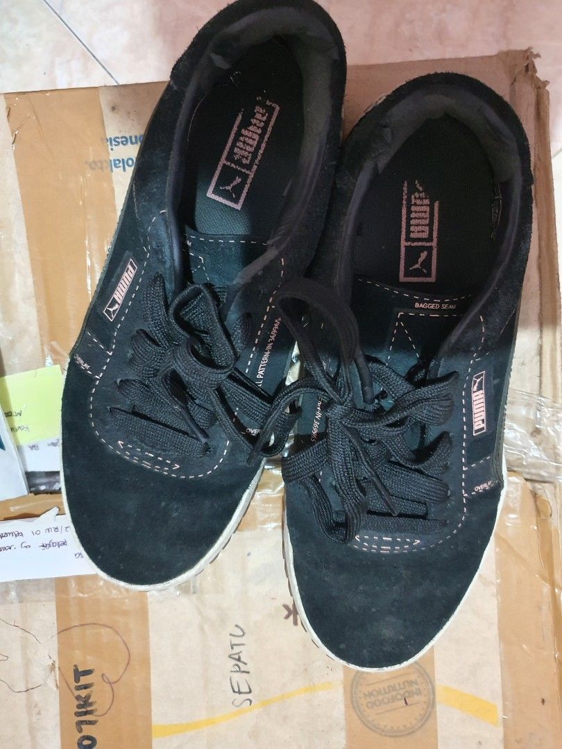 Puma Suede XL shell pattern Blackpink, Fesyen Wanita, Sepatu di Carousell
