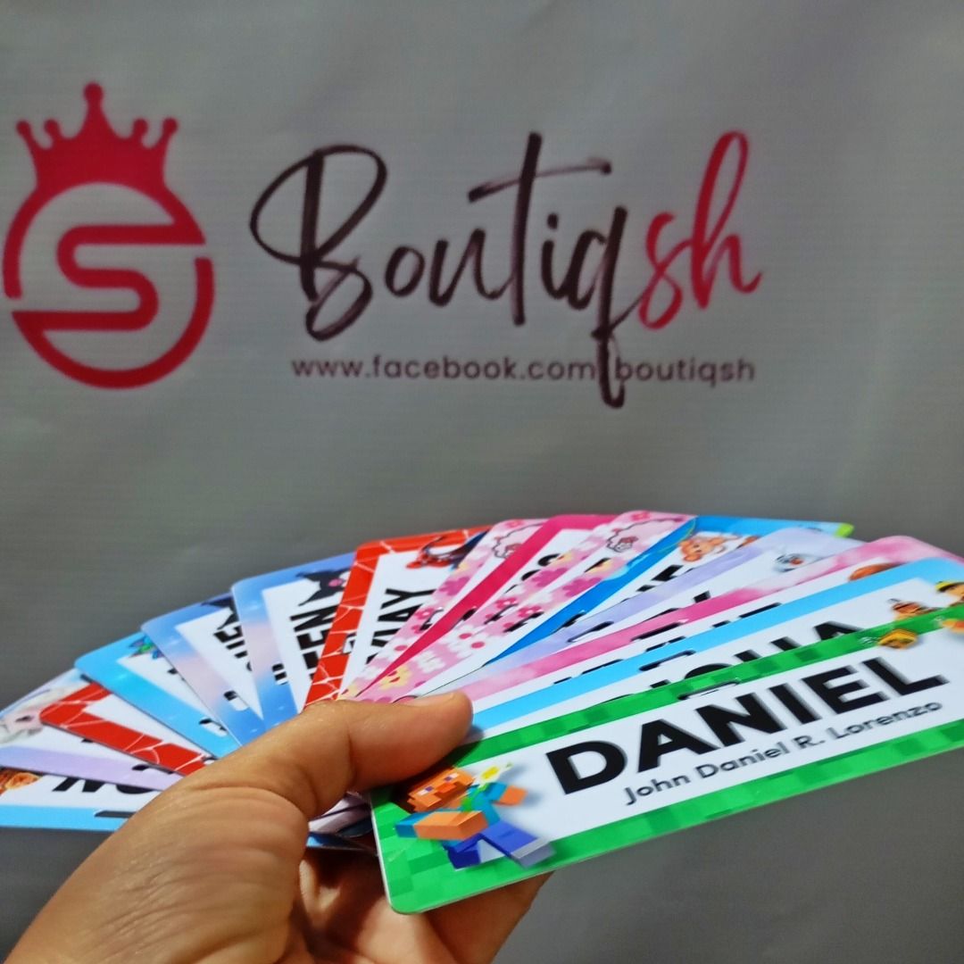 PVC Name Plate ID for Kids Made to Order, Hobbies & Toys, Stationary ...