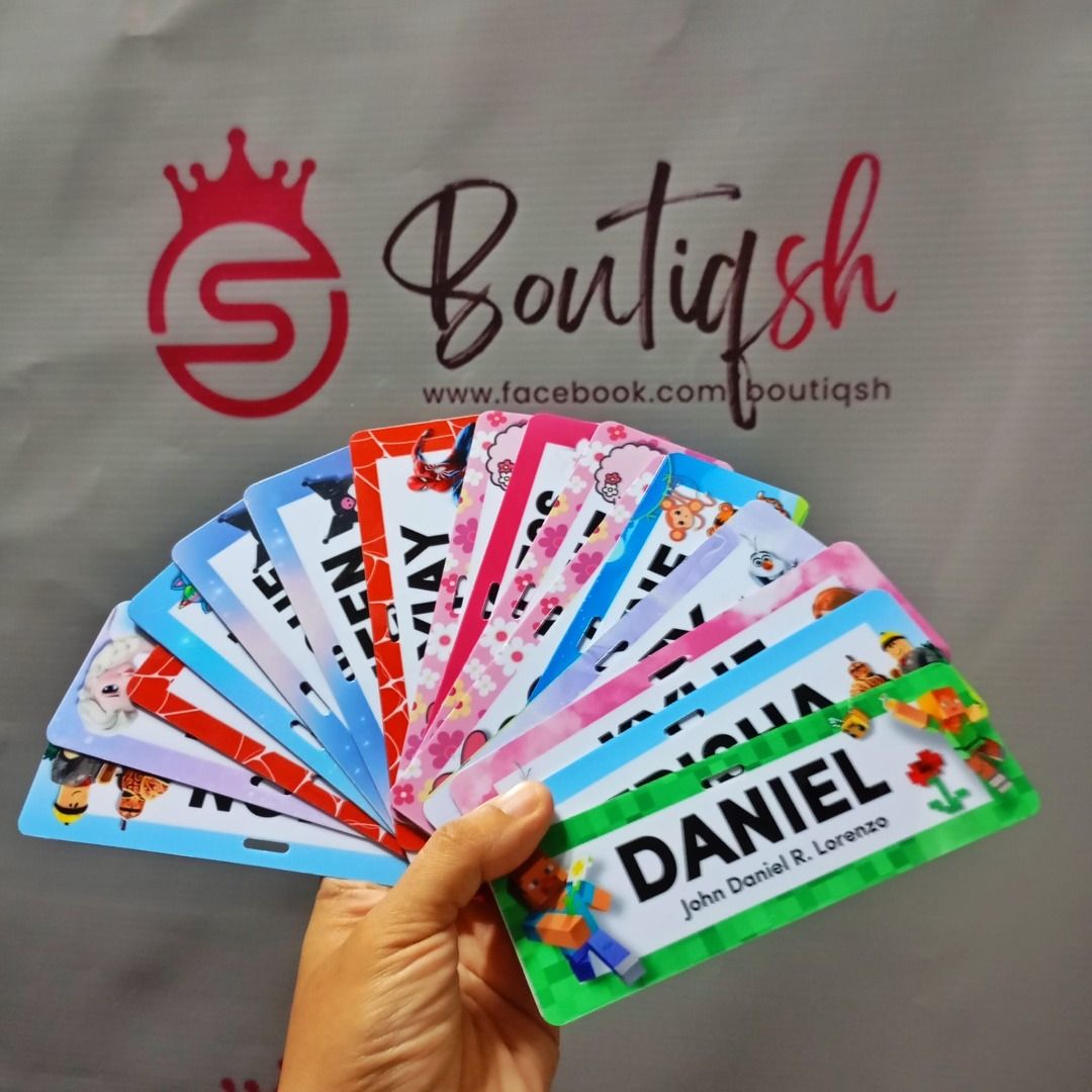 PVC Name Plate ID for Kids Made to Order, Hobbies & Toys, Stationary ...