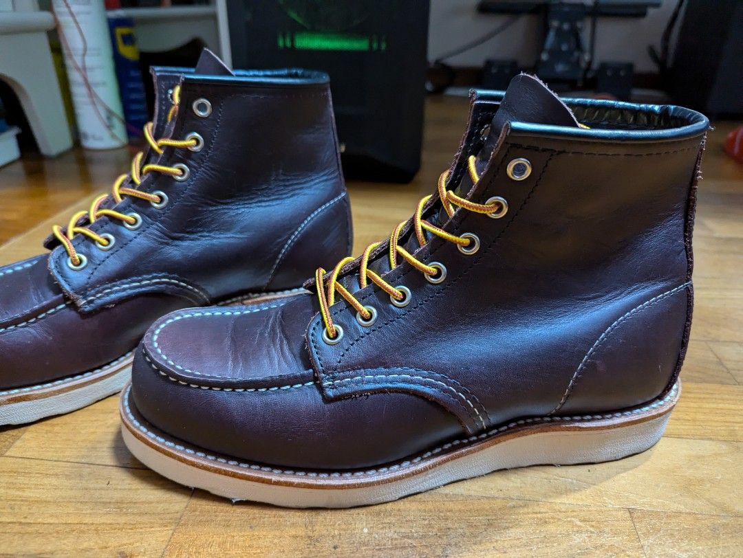 Red Wing 8847 Black Cherry Moc, Men's Fashion, Footwear, Boots on Carousell
