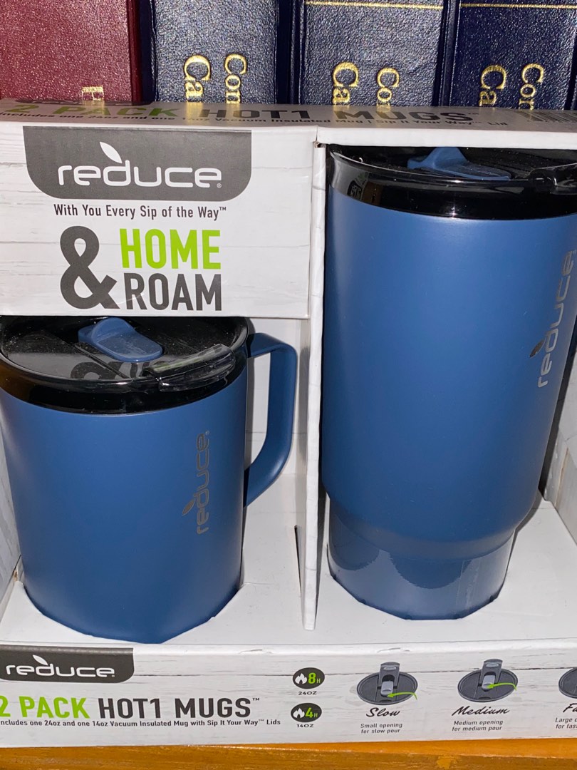 Reduce Vacuum Insulated Stainless Steel Hot1 Coffee Mug Set With Steam ...