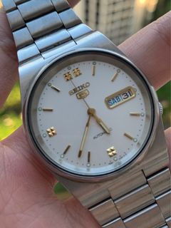 Seiko 5 Two-tone Day-Date Automatic Men's Watch 7S26-3110, Men's Fashion, Watches & Accessories ...