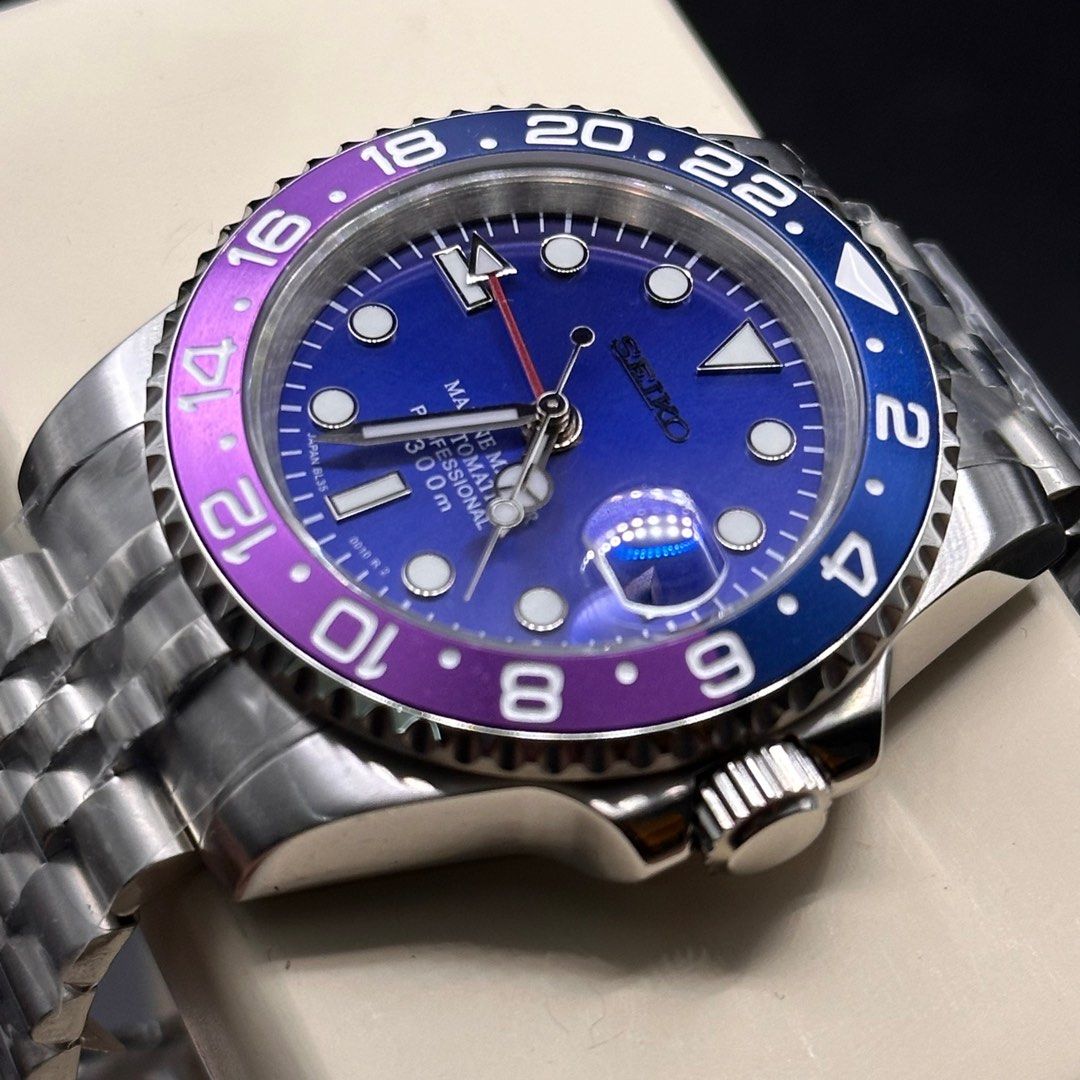 Seiko Joker X Batman NH34 Automatic GMT Active, Barang Mewah, Jam ...