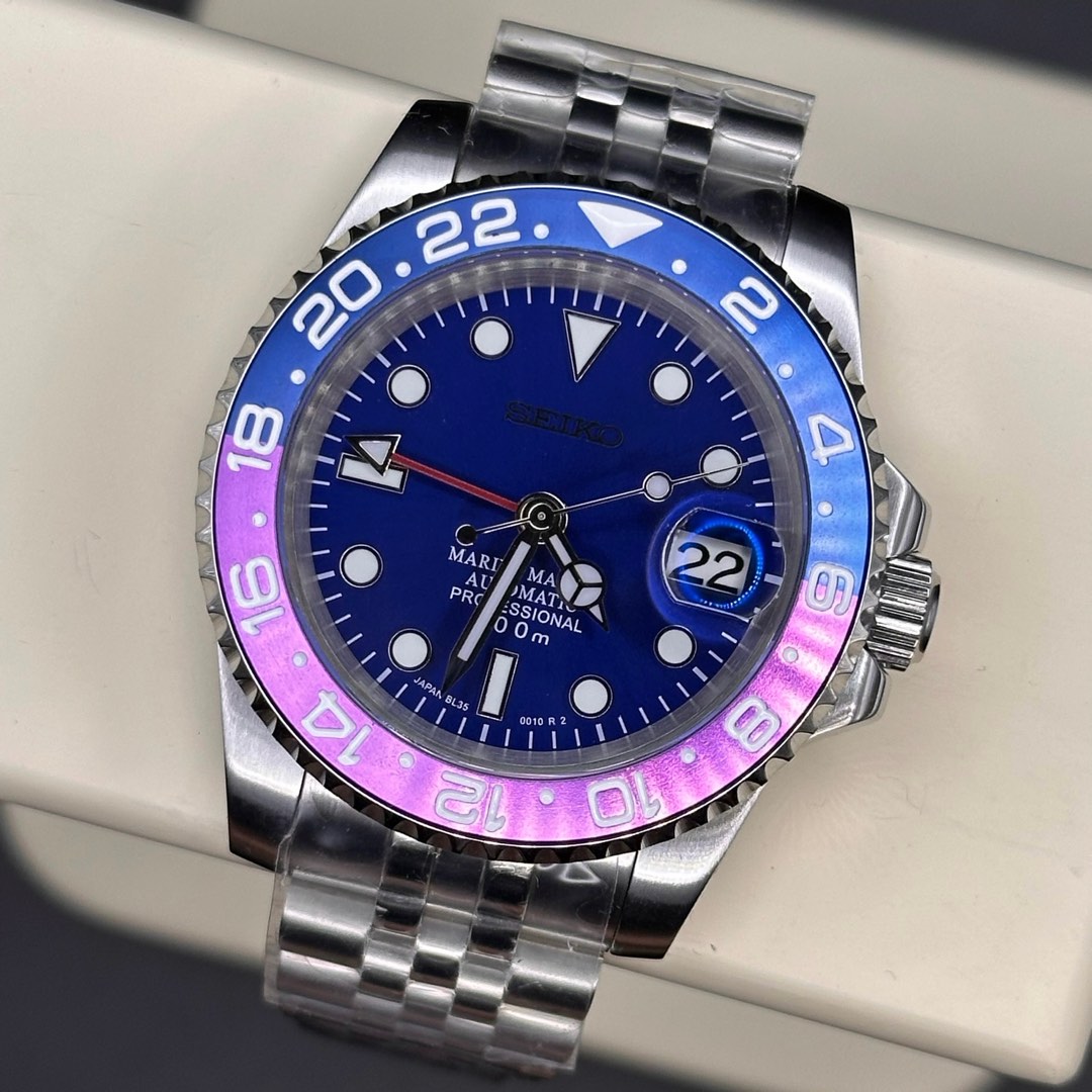 Seiko Joker X Batman NH34 Automatic GMT Active, Barang Mewah, Jam ...