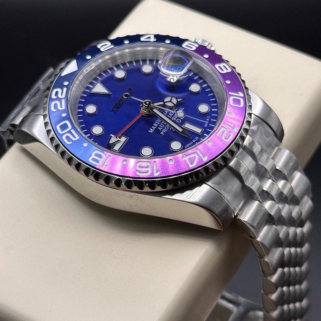 Seiko Joker X Batman NH34 Automatic GMT Active, Barang Mewah, Jam ...