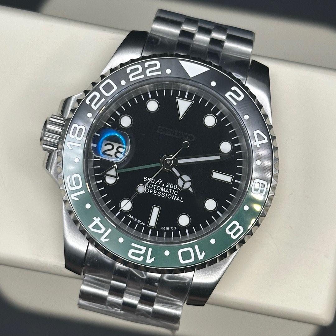 Seiko Sprite GMT Master Active NH34 El Speciale, Fesyen Pria, Jam ...