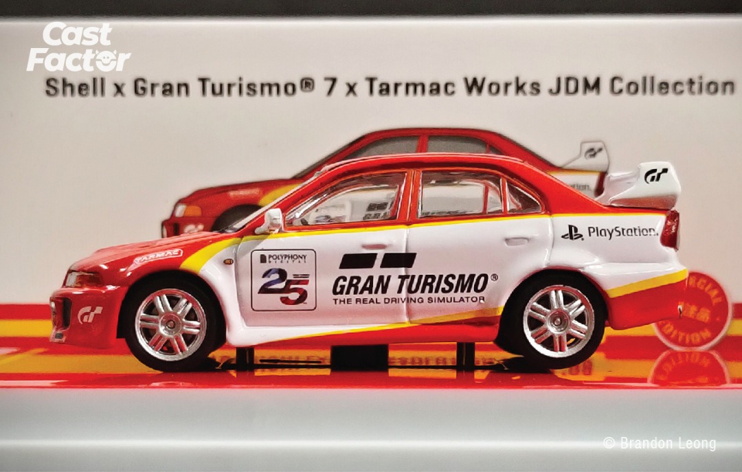 Shell x Gran Turismo 7 x Tarmac Works JDM Collection - 1:64 Mitsubishi Lancer Evolution V GSR ...