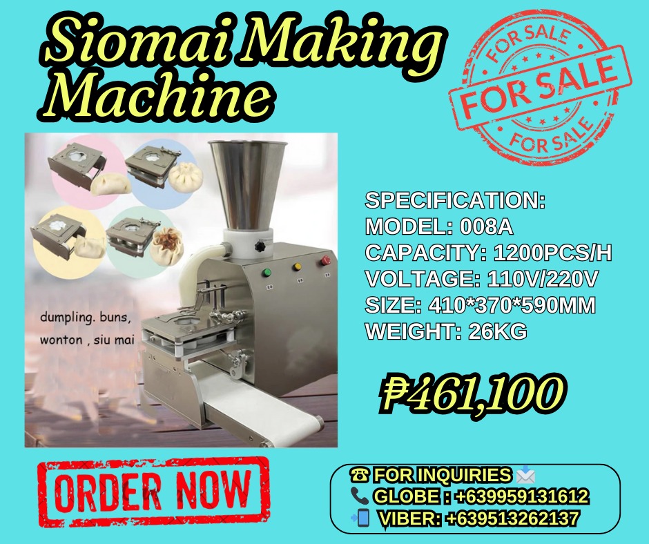 Siomai Making Machine Model: 008A, Commercial & Industrial, Industrial ...