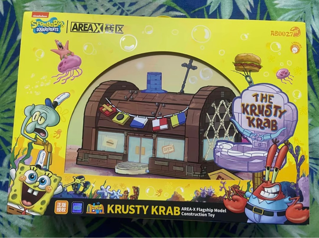 SPONGEBOB KRUSTY KRAB RESTAURANT DIORAMA DECORATION BUILDING DISPLAY ...