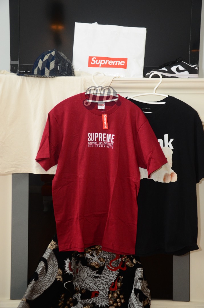 Supreme SS24 Paris Tee, Men's Fashion, Tops & Sets, Tshirts & Polo ...