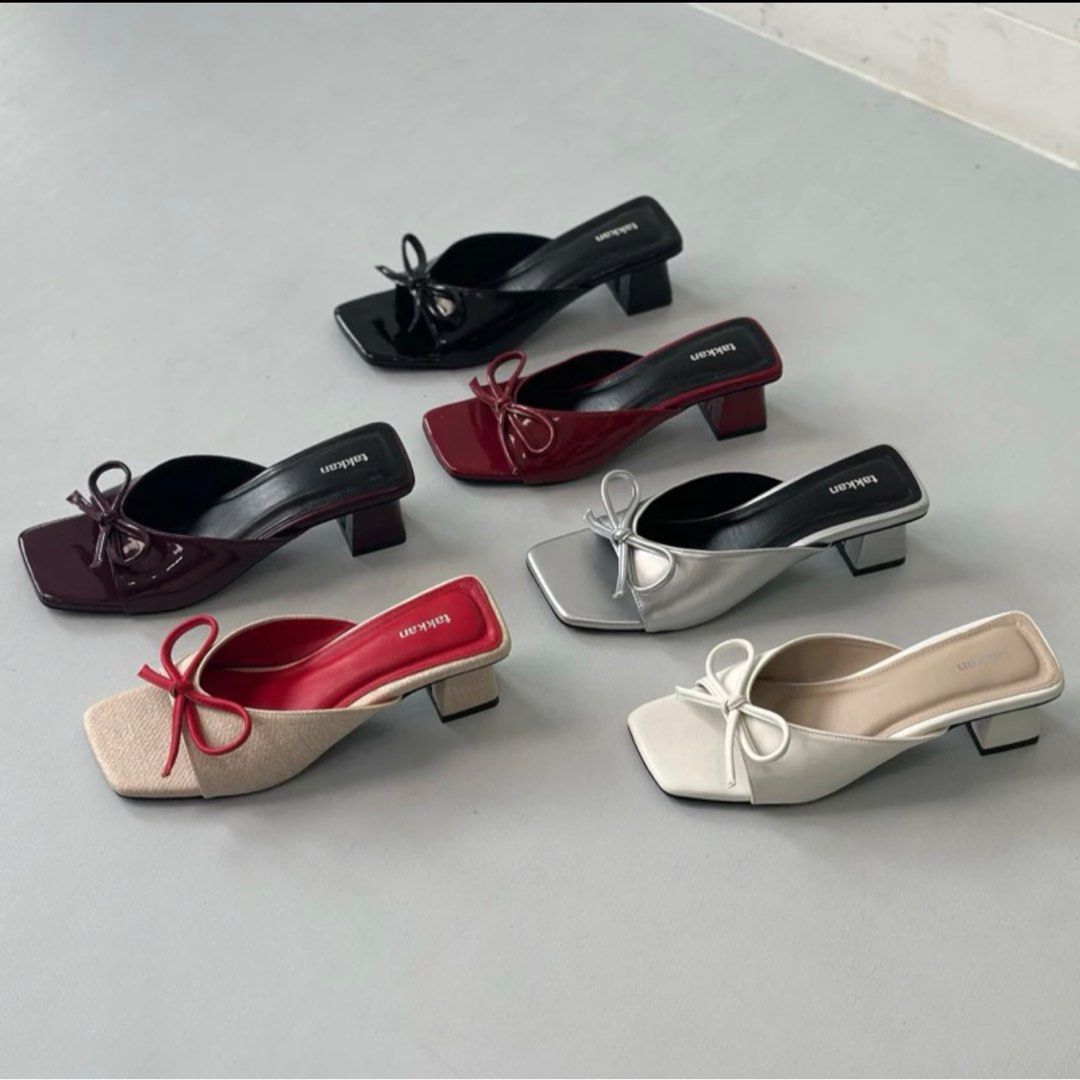 TAKKAN - Nata Bow Heels, Women's Fashion, Footwear, Heels on Carousell