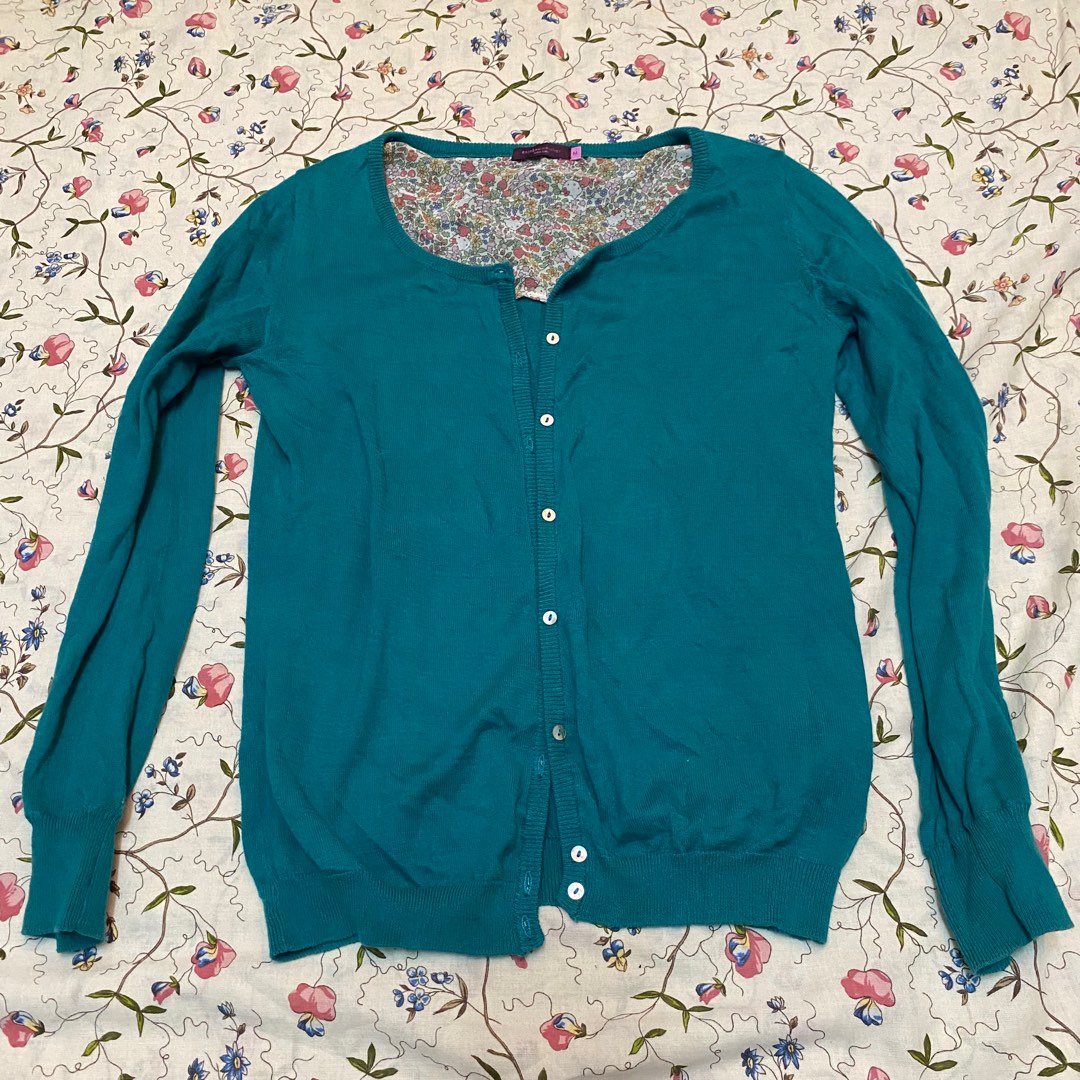 teal hello kitty sanrio cardigan, Women's Fashion, Tops, Longsleeves on ...
