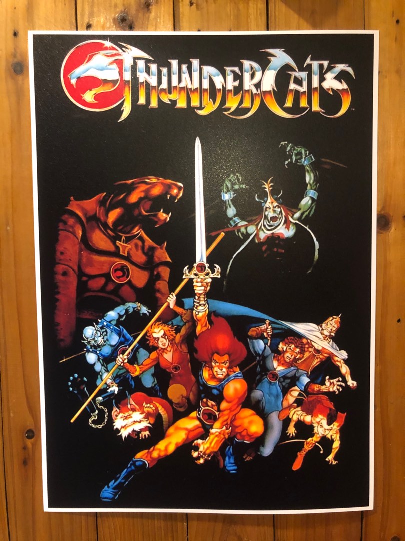 Thunder Cats Retro Vintage Classic Movie Cartoon Poster, Hobbies & Toys ...