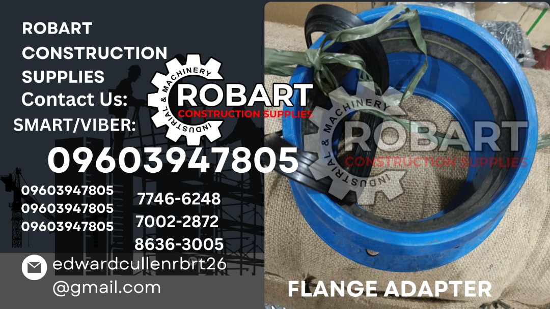 UPVC BLUE FLANGE ADAPTER WITH RUBBER RING 8", Commercial & Industrial ...