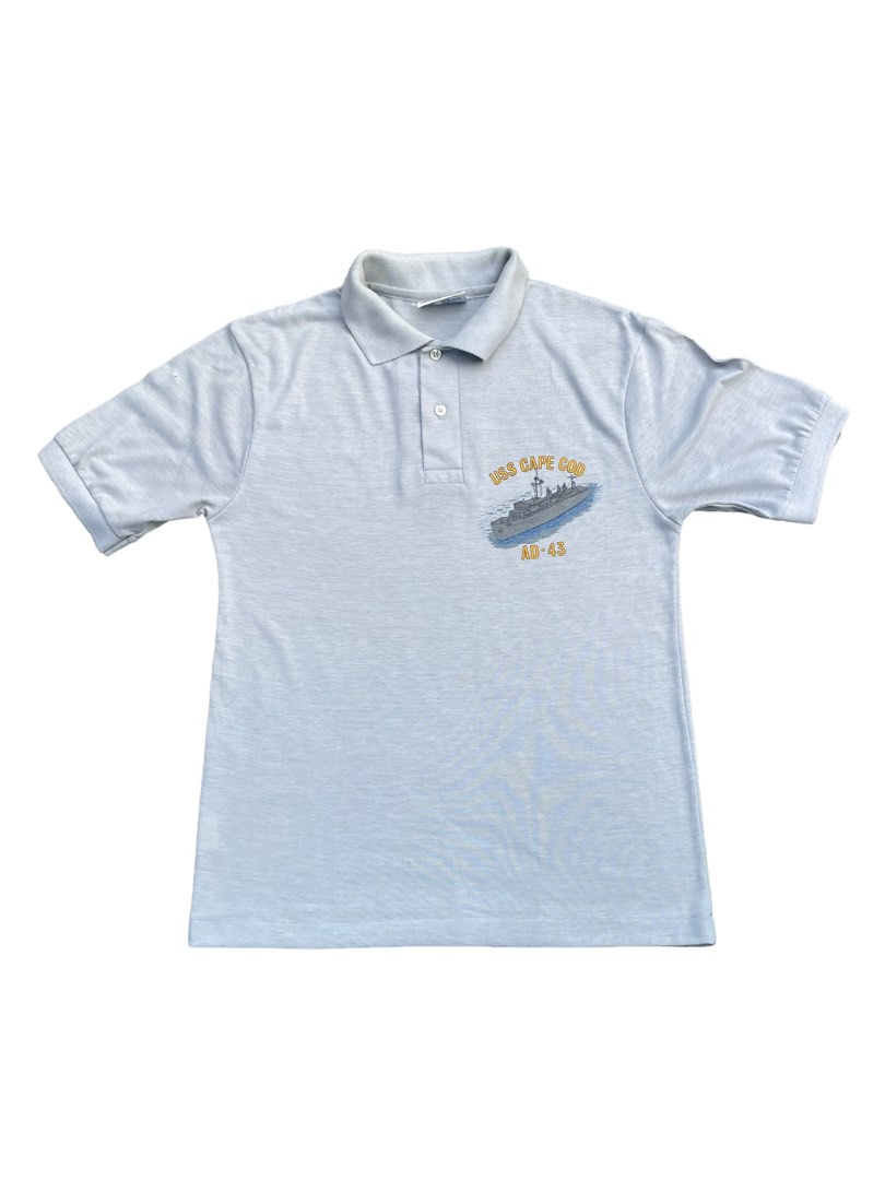 Vintage Uss Cape Cod Polo, Men's Fashion, Tops & Sets, Tshirts & Polo ...