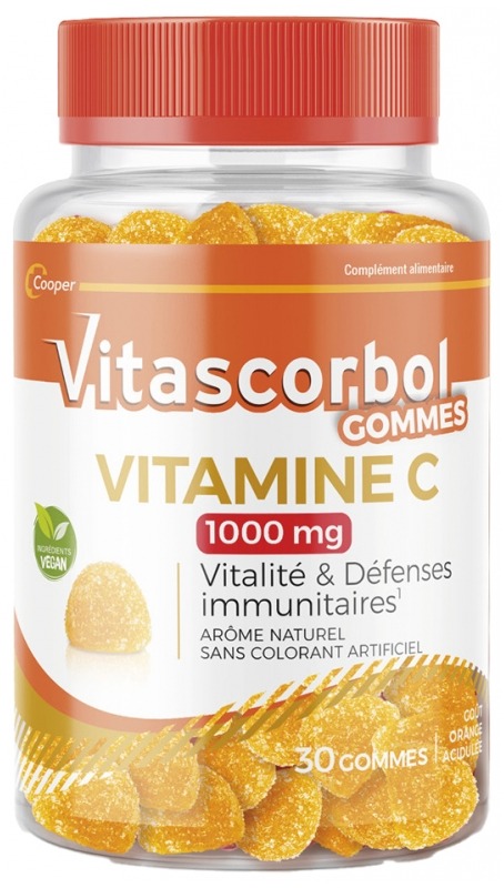 Vitascorbol Vitamin C 1000mg 30 Gummies 維他命 維生素 C 1000毫克 30粒軟糖, 健康及營養食用 ...