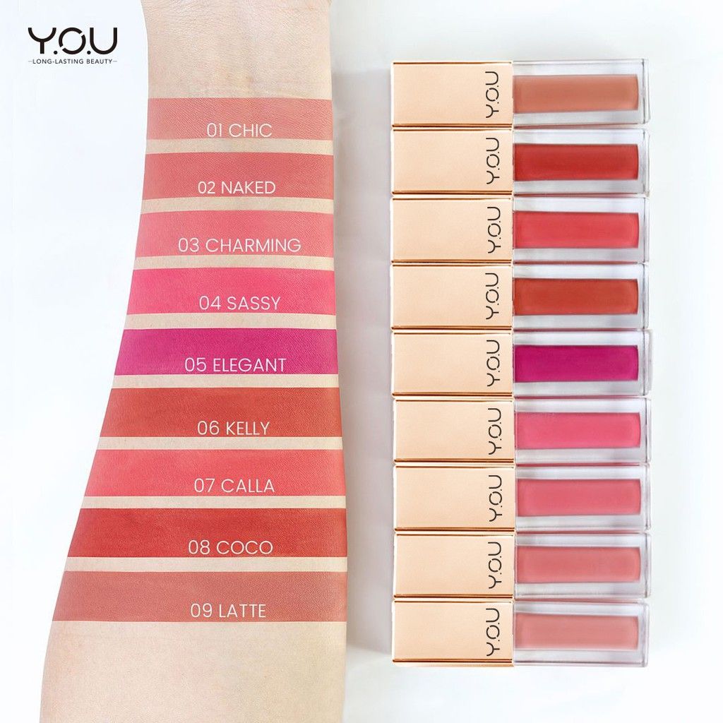 YOU The Gold One Rouge Velvet Lip Cream *06 Kelly [BACA DESKRIPSI ...