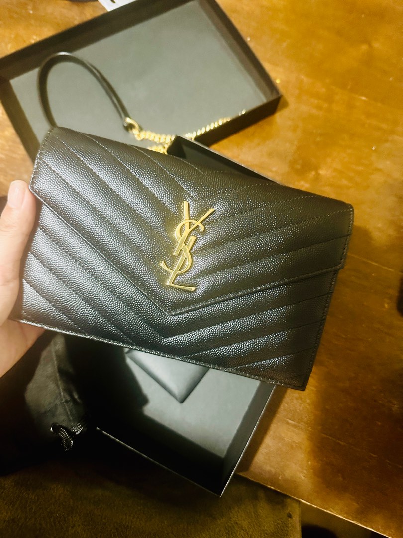 YSL WOC Black GHW, Luxury, Bags & Wallets on Carousell