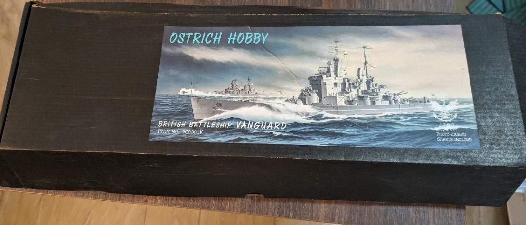 1/700 HMS Vanguard Ostrich hobby前衛號戰艦, 興趣及遊戲, 玩具 & 遊戲類 - Carousell