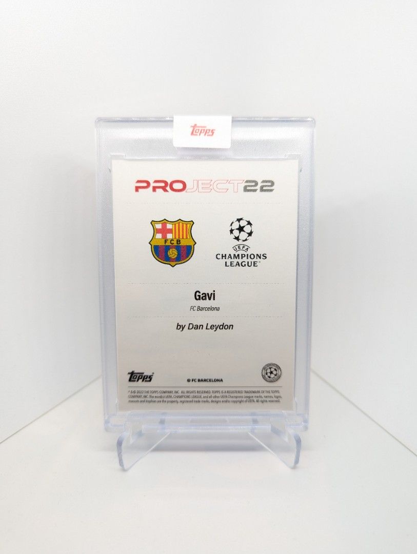 2022 Topps Project 22 Gavi by Dan Leydon Exclusive #/3960 #GA FC ...