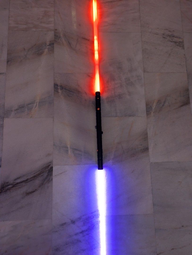 2x SaberMach Xentinel (Leather Wrap) 32" Neopixel Lightsaber, Hobbies ...