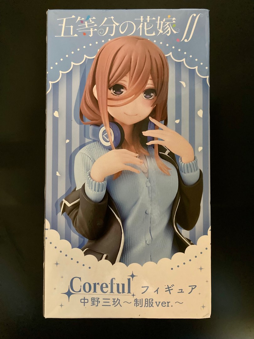 五等分之花嫁 五等分的花嫁 中野 三玖 Coreful ~制服ver.~ TAITO 景品 figure 日版 全新, 興趣及遊戲, 玩具 & 遊戲類 - Carousell