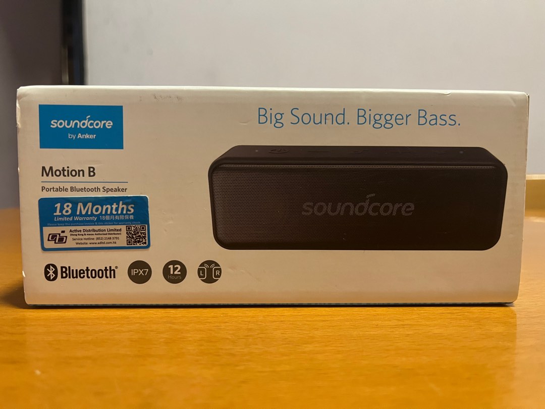 全新 Anker SoundCore Motion B Wireless Speaker 無線音箱 喇叭, 音響器材, Soundbar ...