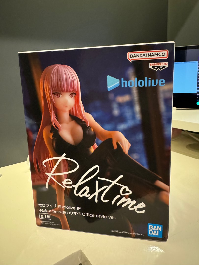 《日版》- Bandai Namco - Hololive IF - Relax time -森 美聲 - Office style ver.- Figure 模型 公仔 景品, 興趣及遊戲 ...