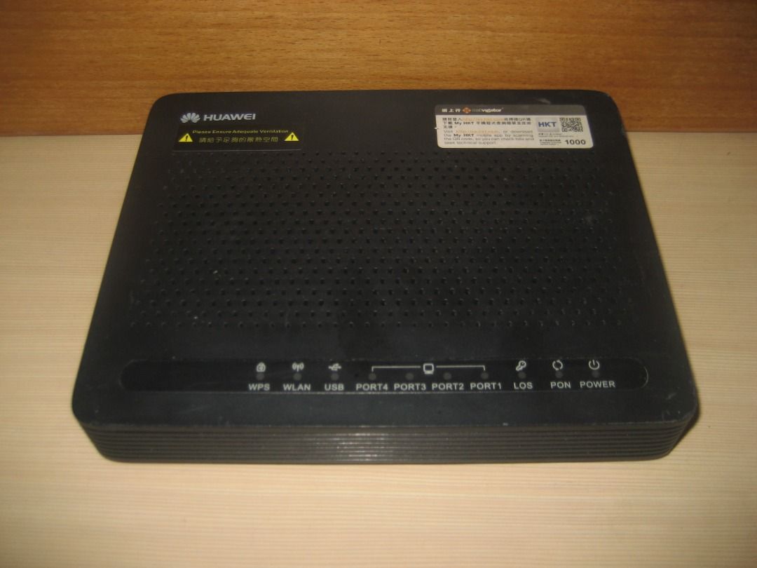 🌟🌟🌟💯%原裝 HUAWEI 華為 EchoLife HG8045 光纖數據機｜WiFi Router 連 【原裝】火牛 💥 適合還機｜HKT ...