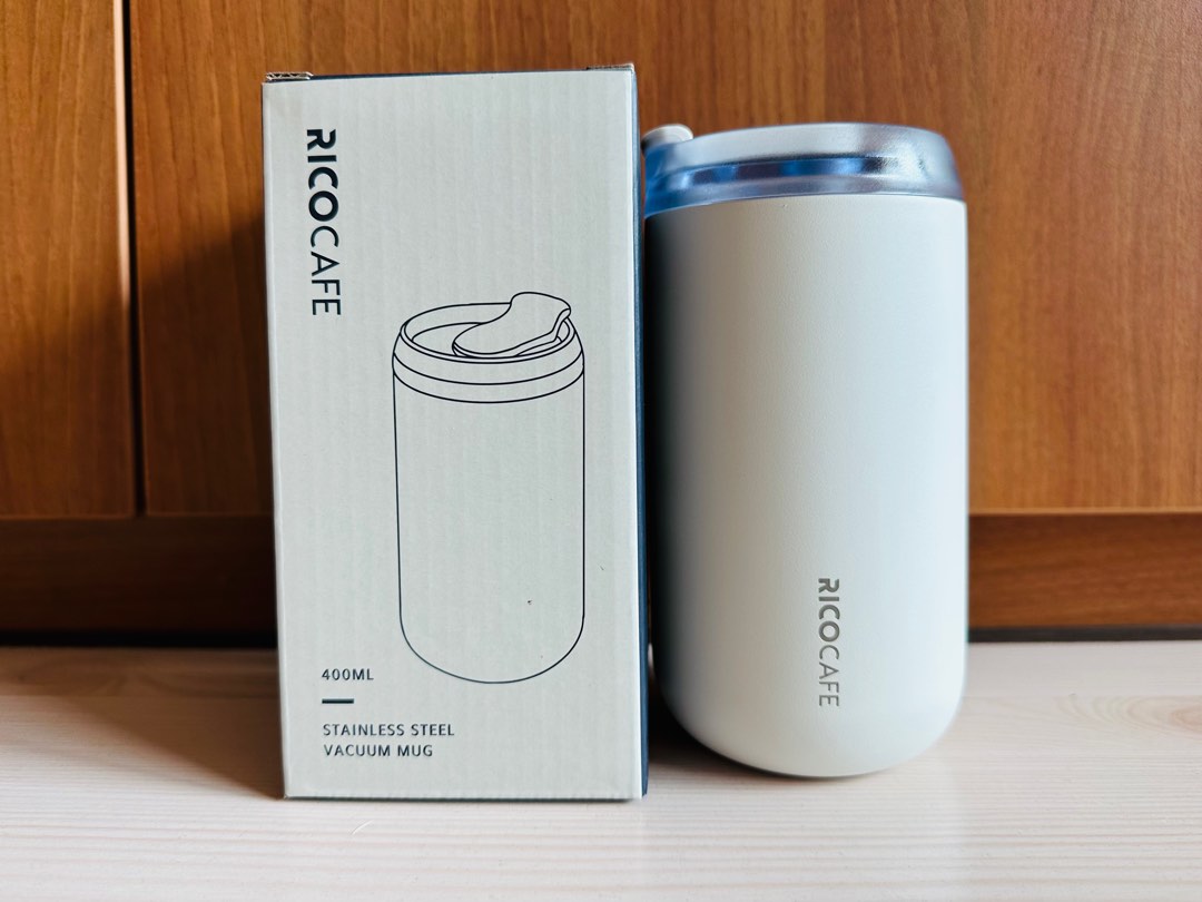 全新 Ricocafe 不鏽鋼隨行保溫杯 400ml, 哩哩扣扣, 其他在旋轉拍賣