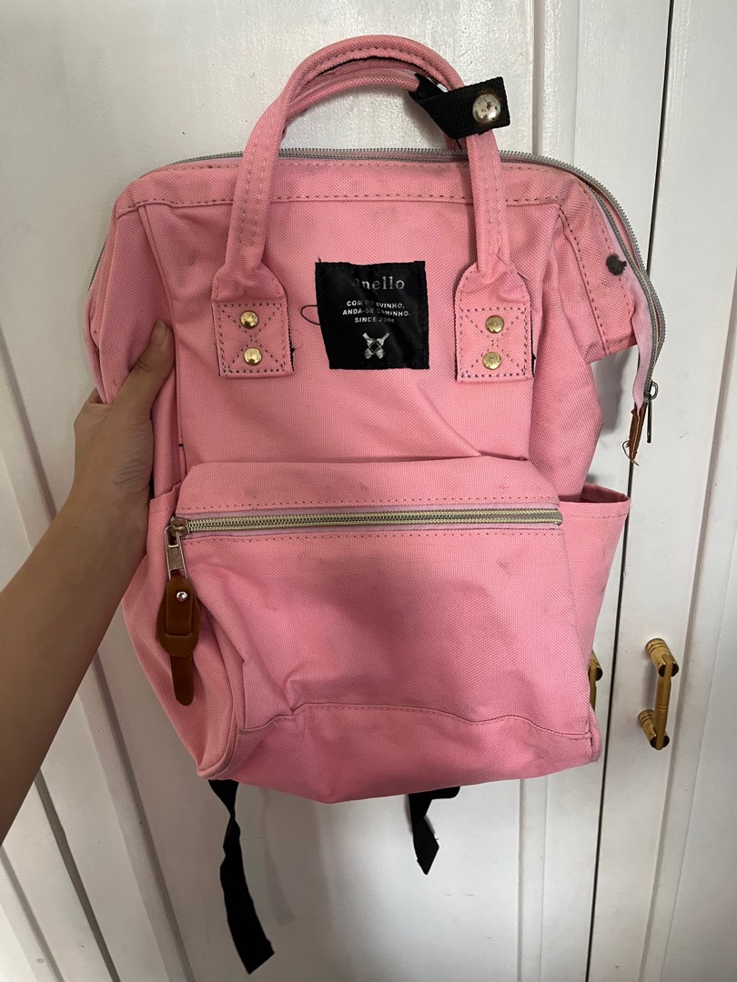 Anello Pink Small Backpack Bag, Women's Fashion, Bags & Wallets ...