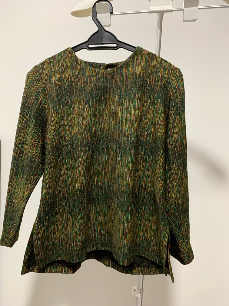 Art-like blouse with vertical lines, Women's Fashion, Tops, Blouses on ...