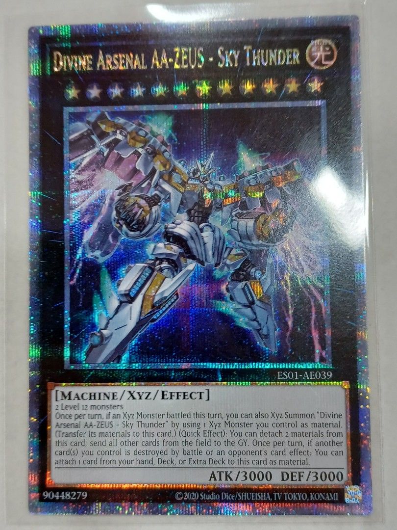 Asia english Yugioh ES01-AE039 Divine Arsenal AA-ZEUS - Sky Thunder Qscr on Carousell
