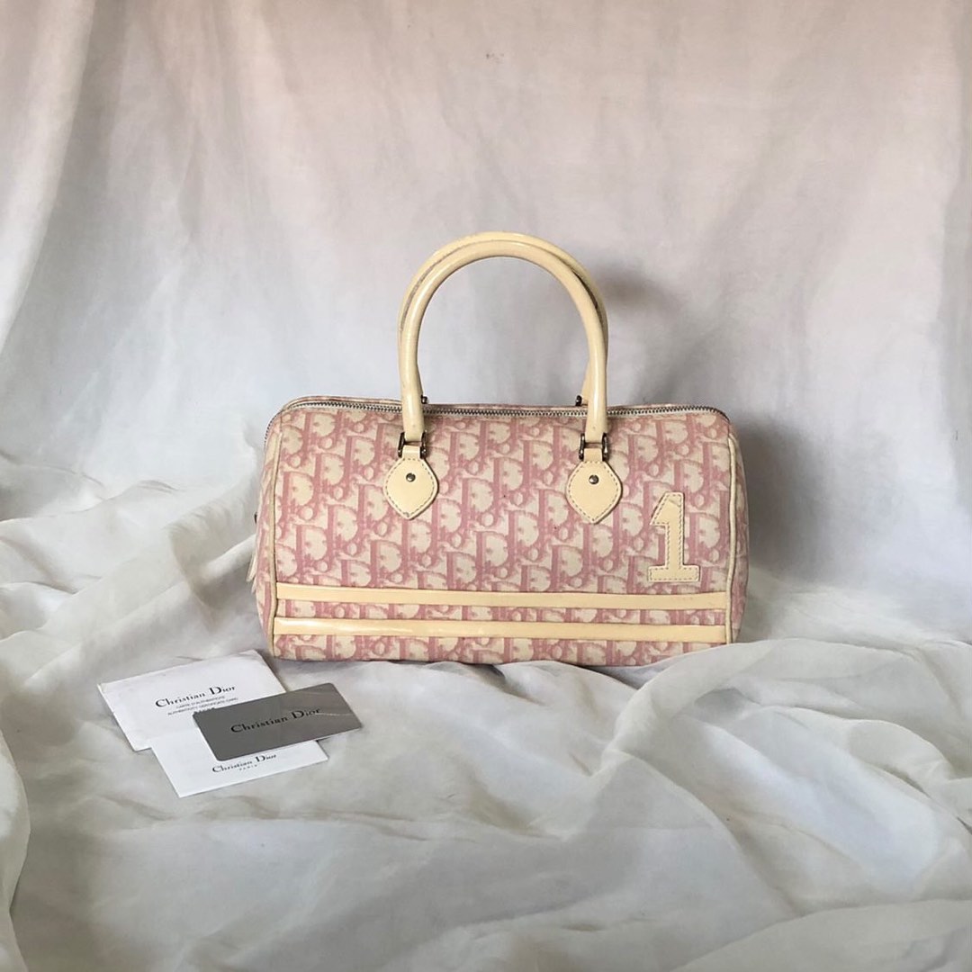 Authentic Dior Monogram Boston Bag, Luxury, Bags & Wallets on Carousell