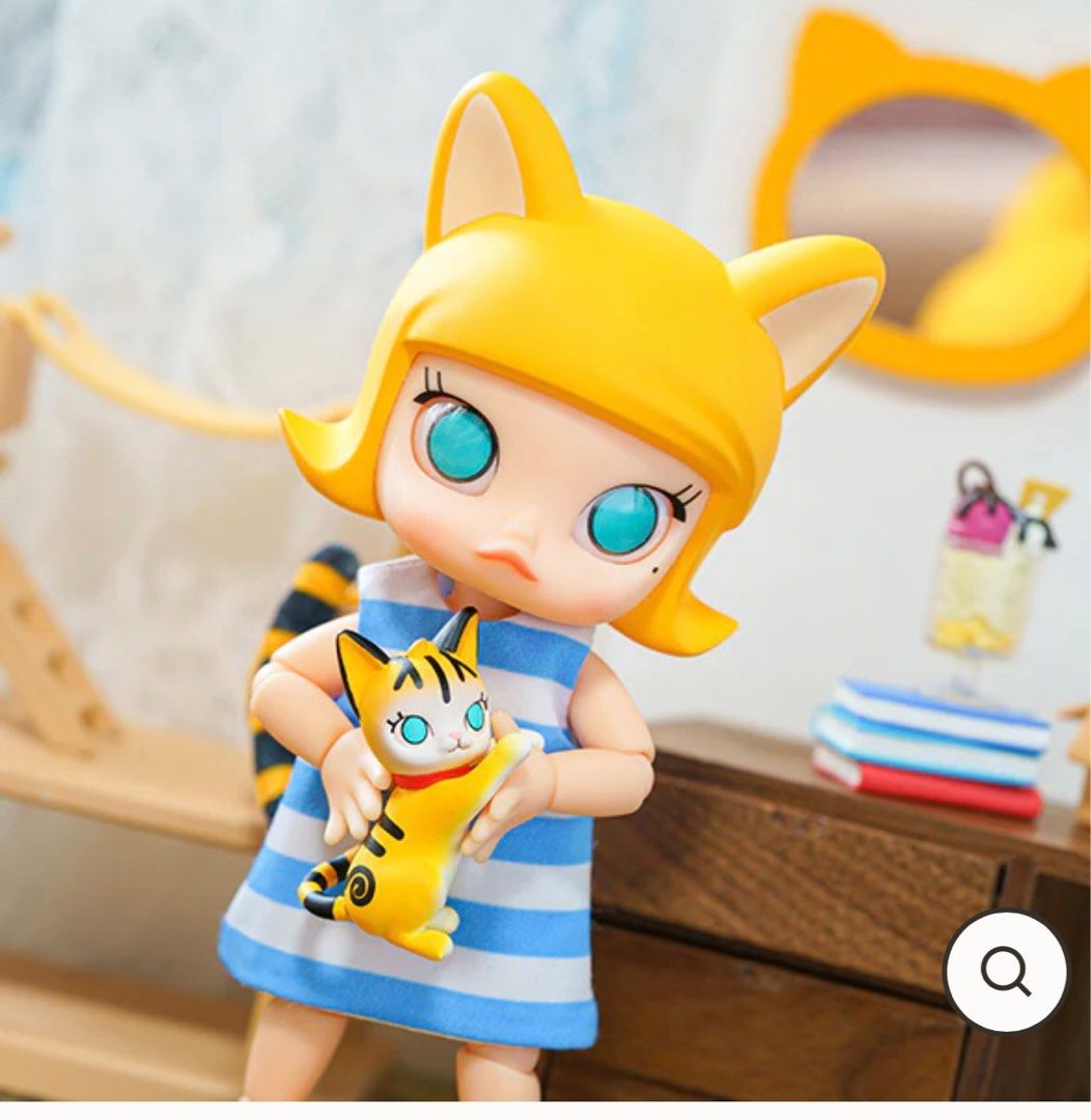 Authentic Popmart POP MART Molly Cat In The Box Action Figure figurine ...
