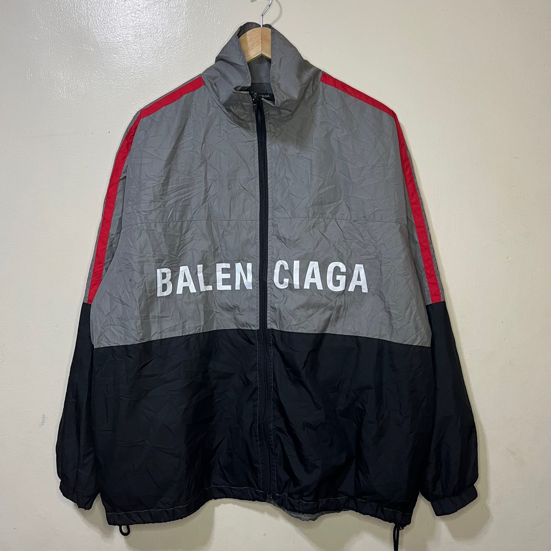 Balenciaga Tri-Tone Windbreaker Jacket, Men's Fashion, Coats, Jackets ...