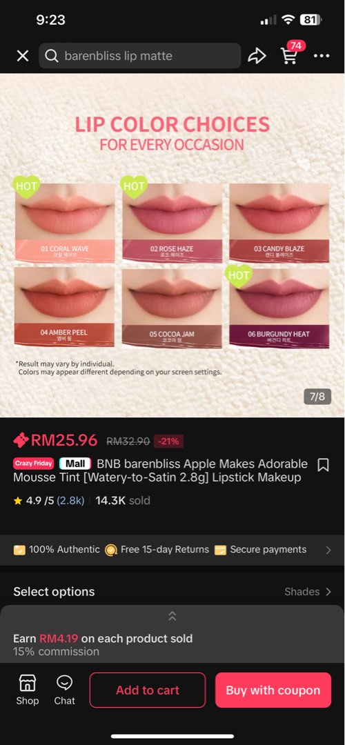 Barenbliss BNB Apple Makes Adorable Mousse Tint, Beauty & Personal Care ... Barenbliss BNB Apple Makes Adorable Mousse Tint, Beauty & Personal Care ...