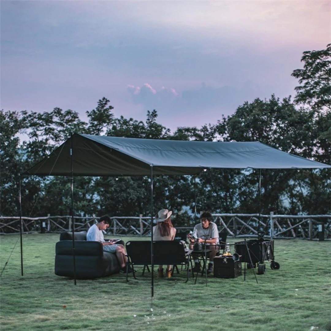 Blackdog Multi-Purpose Tarp Square 4X4m Canopy Sunscreen FlySheet ...