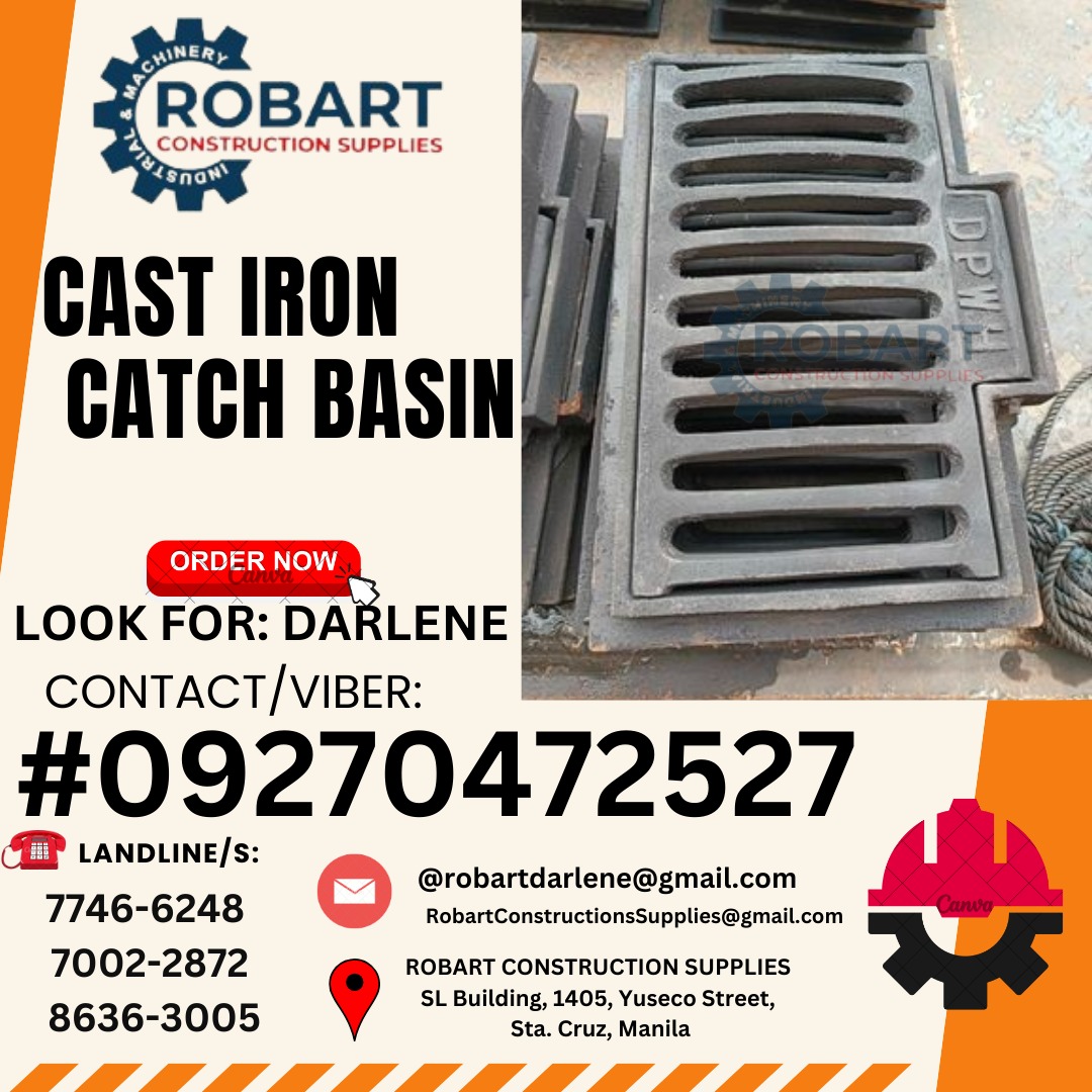 BRANDNEW CAST IRON CATCH BASIN, Commercial & Industrial, Construction ...