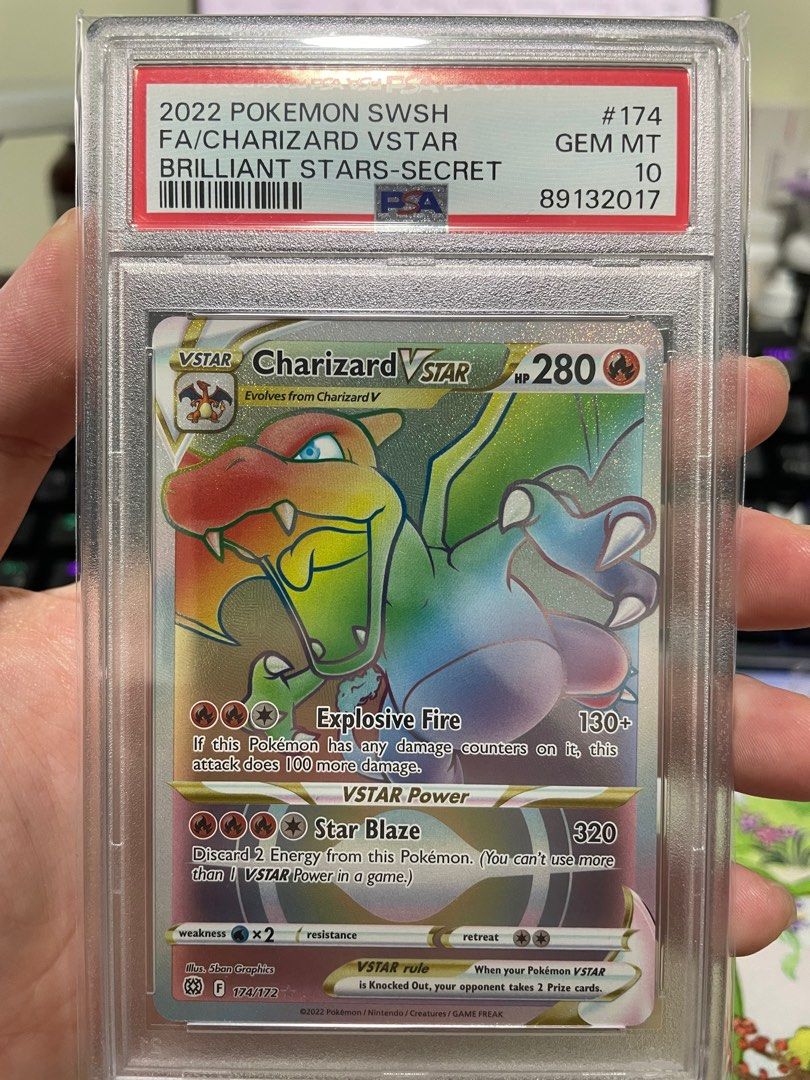 Charizard VSTAR Rainbow Secret Rare (174/172) - Pokemon Sword & Shield ...