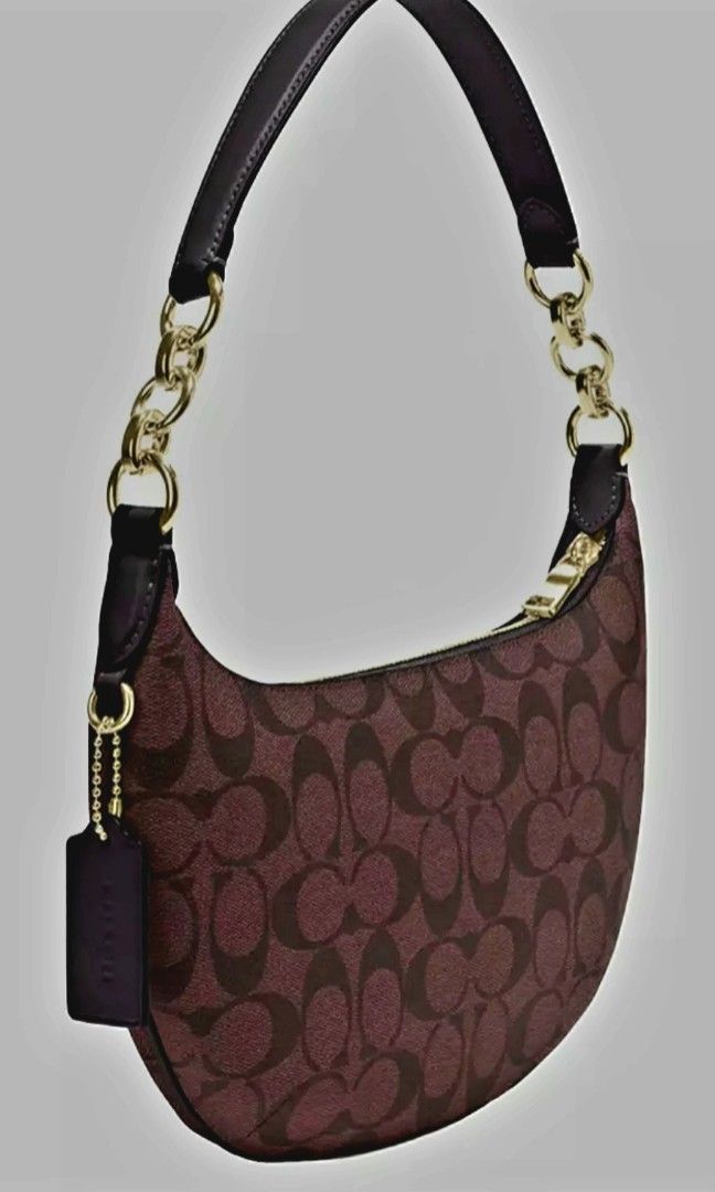 Authentic / Original Coach Payton Hobo Shoulder Bag in Signature Canvas ...
