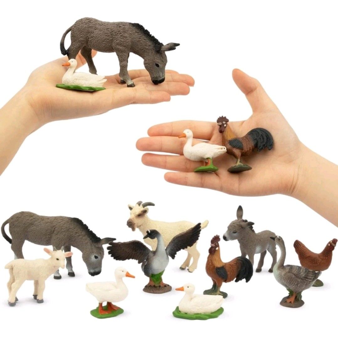 Collecta Miniatur Box of Mini Farm Animals Figurine, Bayi & Anak ...
