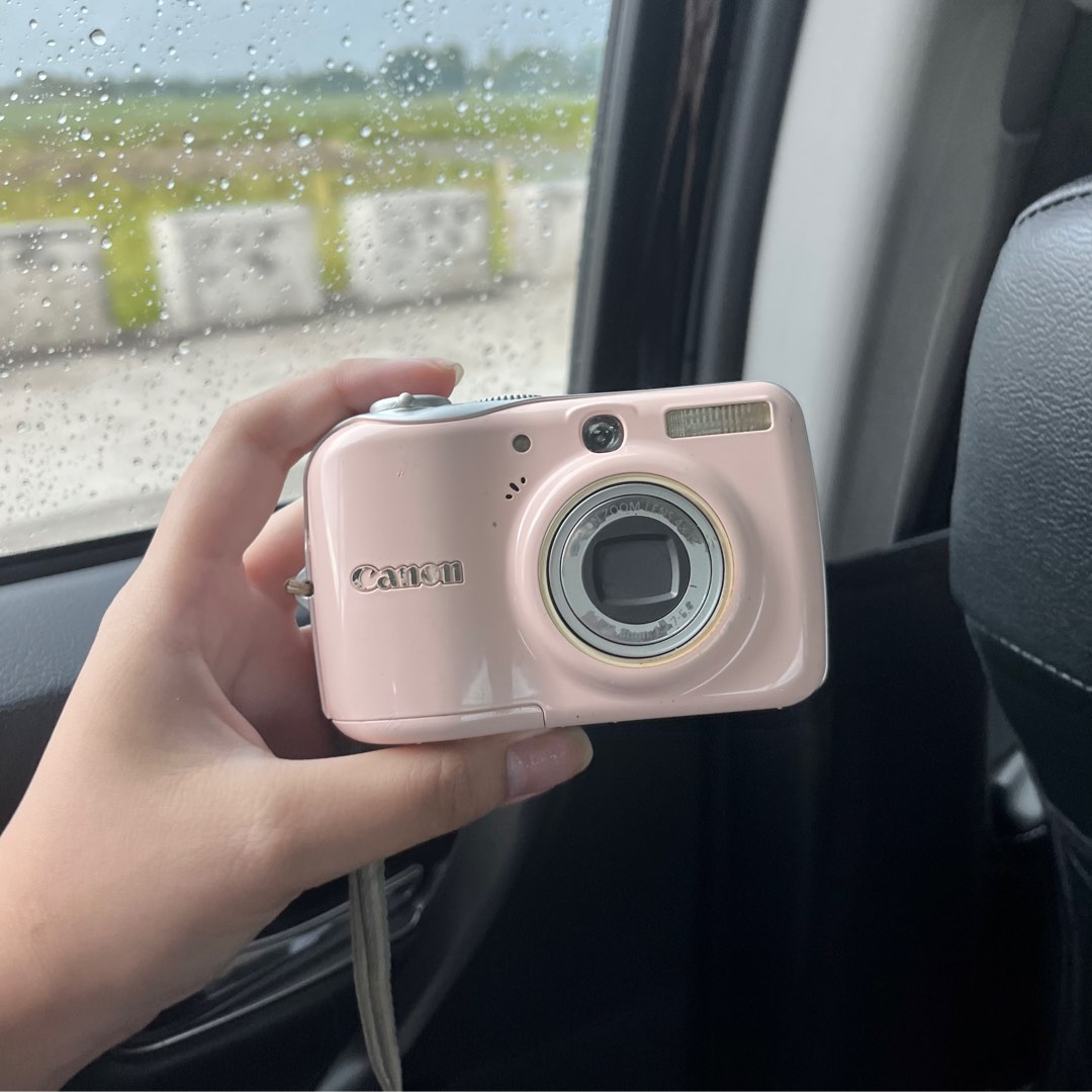 COMPLETE SET [RARE] PASTEL PINK Canon Powershot E1 Digital Camera ...